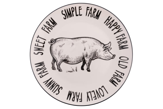 FARM DINNER PLATE PIG - 5923354 – Shop Villa d' Este Home Tivoli